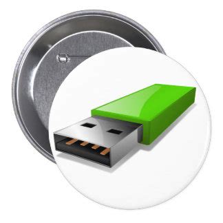 Usb Buttons Pins Zazzle