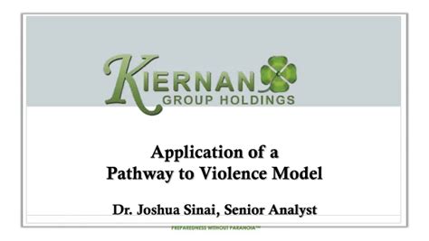Ppt Pathway To Violence Model Dr Joshua Sinai Senior Analyst