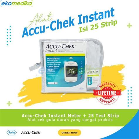 Jual Accu Chek Instant 25 Test Strip Alat Accu Check Accucheck Instant Kota Depok Trust My
