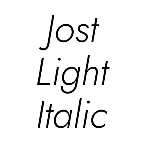 Jost Light Italic Font Free Fonts On Creazilla Creazilla