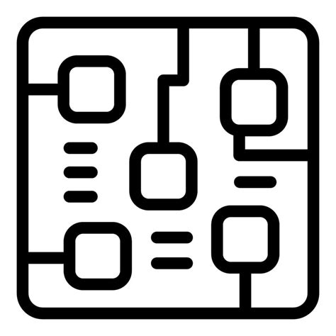 Abstract Circuit Board Line Art 46044113 Vector Art At Vecteezy