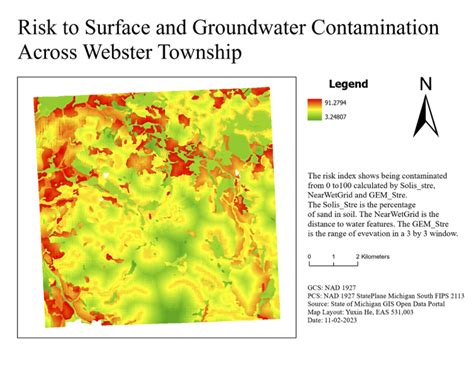 Contamination Risk Mapping Spatialnode