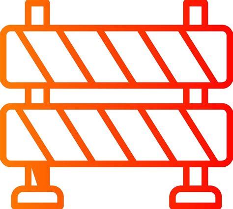 Barrier Line Gradient Icon 50847132 Vector Art At Vecteezy