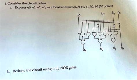 Video Solution Consider The Circuit Below A Express E0 El E2 E3