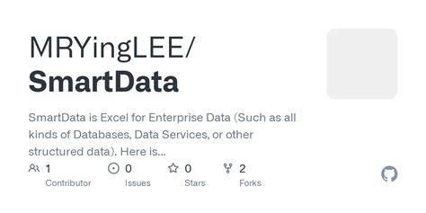 Github Mryingleesmartdata Smartdata Is Excel For Enterprise Data