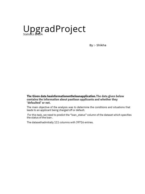 Eda Assignment Summary Pdf Pdf Loans Risk Eda Assignment Summary Pdf Pdf Loans Risk