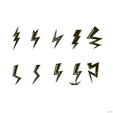 Lightning Shape Vector In Illustrator Svg  Eps Png Download