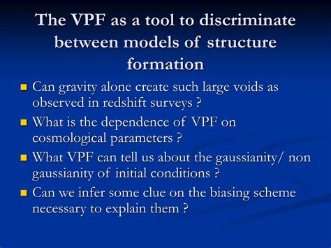 Ppt The Void Probability Function And Related Statistics Powerpoint