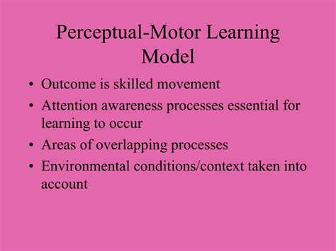 Ppt Perceptual Motor Learning Powerpoint Presentation Free Download Id4370419