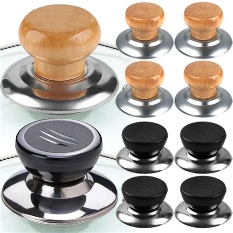 New Pot Lid Handles Replacement Stainless Steel Pot Lids Knobs Heat