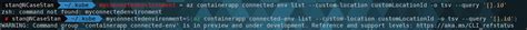 error in command myconnectedenvironment az containerapp connected