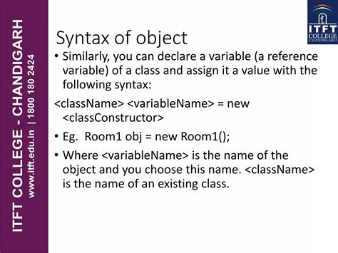 Itft Classes And Object In Java Pdf