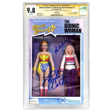 Lot Detail Lynda Carter Lindsay Wagner Autographed 2017 Wonder Woman
