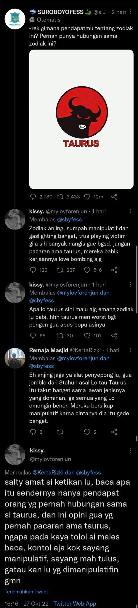 Info Twitwor & Drama on Twitter: "Perkumpulan yang percaya zodiak lagi ribut. https://t.co ...