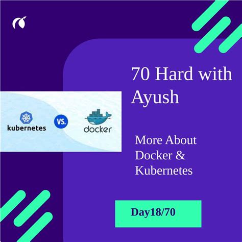 Day 18 Of 70 Hard Challenge Docker And Kubernetes Ayush Kumar Posted