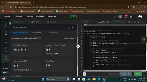 Tornov Dutta On Linkedin Geeksforgeeks Codingjourney Dsa Problemsolving Learninggoals Gfg160