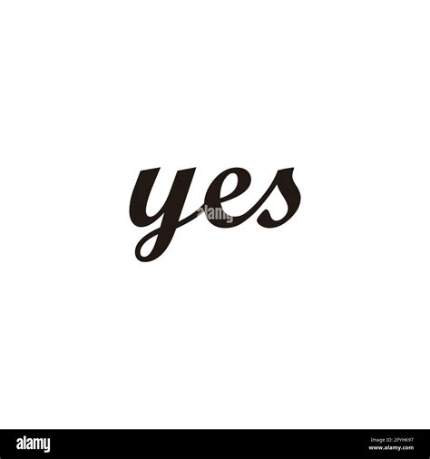 Letter Yes Connect Geometric Symbol Simple Logo Vector Stock Vector