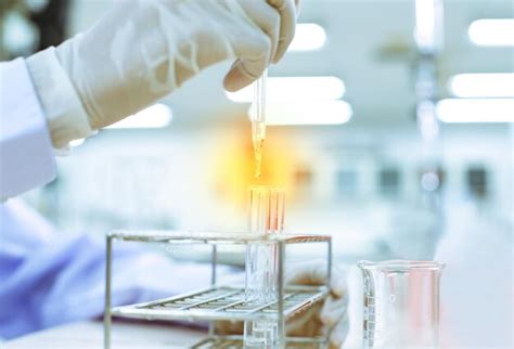 Premium Photo Close Up Of Scientist Performing Experiment At Laboratory