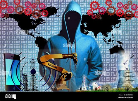 Symbolic Image Cyber Security Cyber Attacks Worldwide Computer Crime