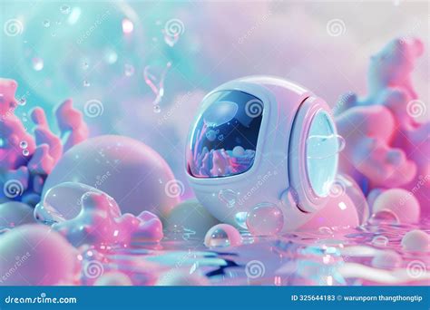 Futuristic Submarine Drone Equipped Artificial Intelligence Underwater Exploration Research
