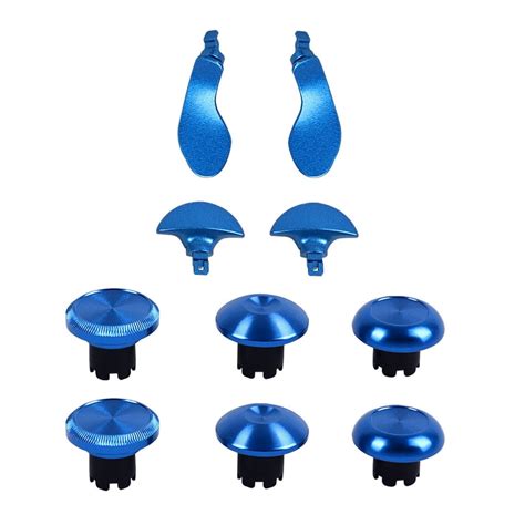 aooower metal thumbsticks back paddles for game controller analog joystick and triggers buttons