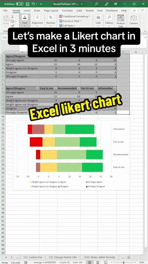 excel likert chart full tutorial using excel tips at xecutethevision