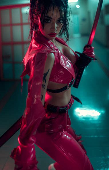 Leather Sex Kitten Samurai Girl By Dark Mind X On Deviantart
