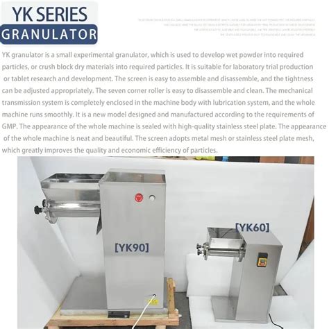 Wholesale Yk60 Swing Pelletizer Model With Dry Powder Additives And Granulator Ideal For Lab