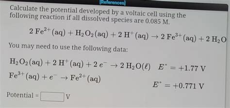 Solved References] Calculate The Potential Developed By A