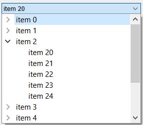 Presetting A Combobox To One Of Its Tree View Popup Entry Qt Forum