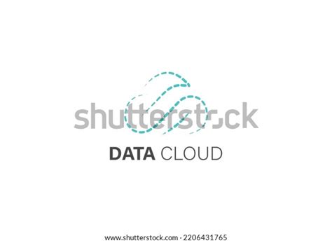 Data Cloud Vector Logo Design Template Stock Vector Royalty Free Shutterstock