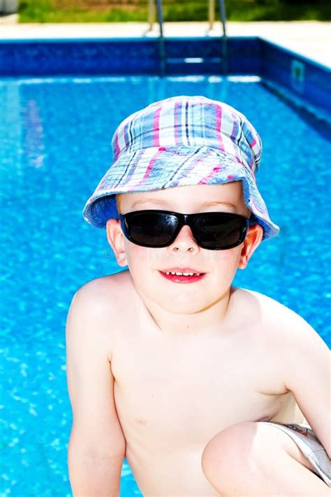 Little Boy Oiled Up With Sun Cream Stock Image Image Of Cream