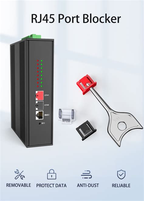 Locking Rj45 Port Dust Blocker With Keyethernet Port Lockrj45 Port
