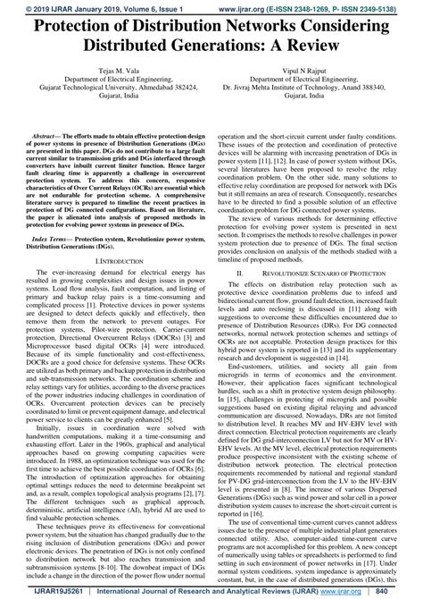 pdf protection of distribution networks considering distributed