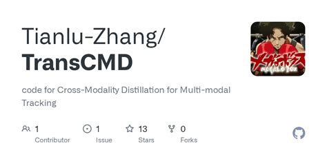 Github Tianlu Zhangtranscmd Code For Cross Modality Distillation