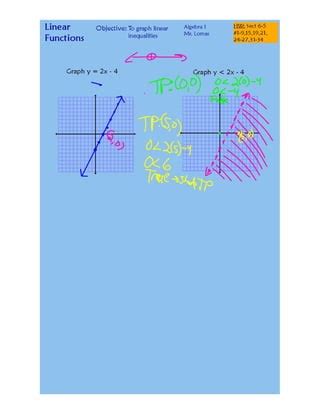 6 5 Linear Inequalities Pdf