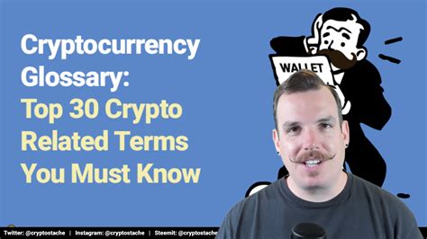 My Top Crypto Terms Beginners MUST Know VIDEO Secret Agent Stache The Gaming