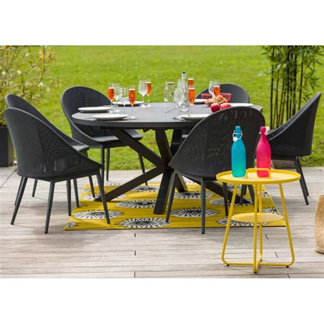 Table De Jardin Ronde Aluminium Extensible Palma Jardin Et Saisons