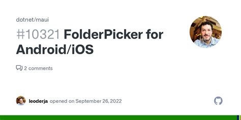 Folderpicker For Androidios · Issue 10321 · Dotnetmaui · Github