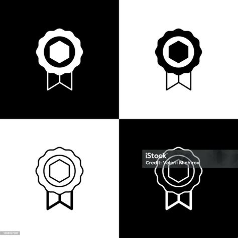 흑백 배경에 격리 된 꿀 상 아이콘을 설정합니다 꿀 메달 벡터 가공의 인물에 대한 스톡 벡터 아트 및 기타 이미지 가공의 인물 개념 검은색 Istock