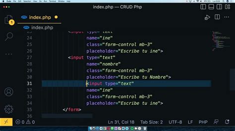 crud con php mamp html mysql parte2 youtube