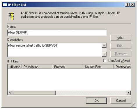 How To Associate IPSec Filter List To IPSec Filter Action