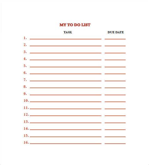 Task Schedule Templates 10 Free Excel Word And PDF