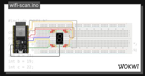 esp 32 7 segmentos - Letícia Ramos - Wokwi ESP32, STM32, Arduino Simulator