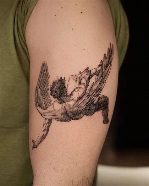 50 Icarus Tattoo Designs That Perfectly Capture The Mythological