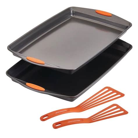 Rachael Ray Yum O Nonstick Bakeware 4 Piece Gray Bakeware Set 09306