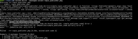 Error Ld Returned 1 Exit Status Ros2 In 5 Days C The Construct