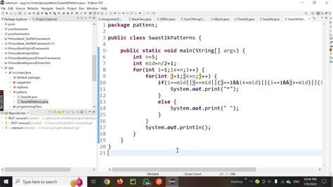 Swastik Pattern Using Java Youtube