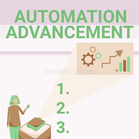Text Caption Presenting Automation Advancement Conceptual Photo