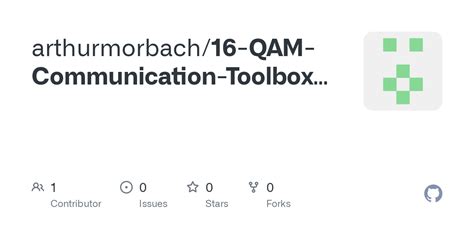 GitHub Arthurmorbach QAM Communication Toolbox In Python